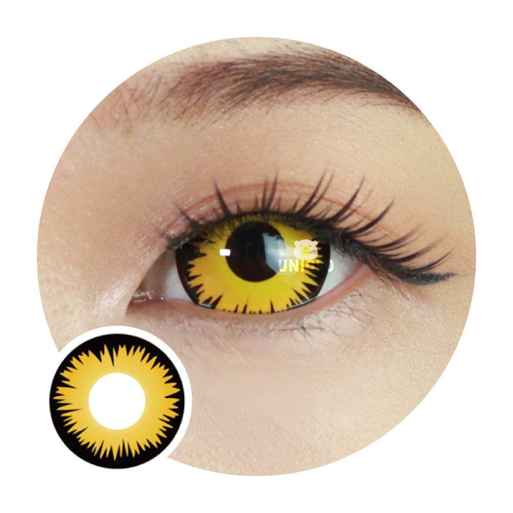 Sclera Contacts Yellow | Yellow Full Eye Contacts – UNIQSO