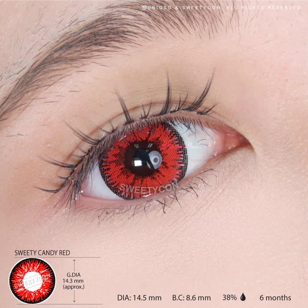 FDA Approved - Best Red Colored Contacts with Prescription – UNIQSO