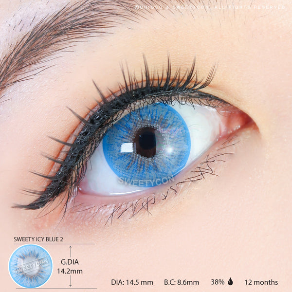 Sweety Icy Blue 2 Colored Contacts – UNIQSO