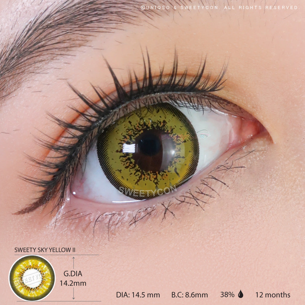Sweety - Sky Yellow II | Colored Contacts – UNIQSO