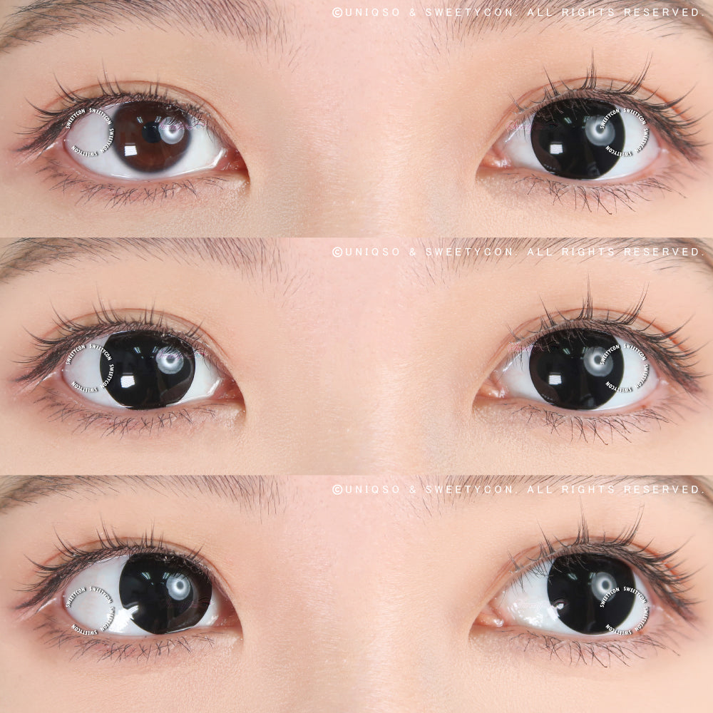 Black Pupil Colored Contacts: Total Eye Color Change for a Bold Look ...