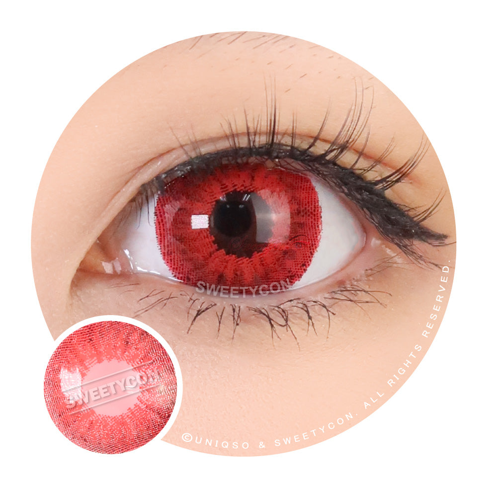 Sweety Mini Sclera Red Devil | Halloween Contacts – UNIQSO