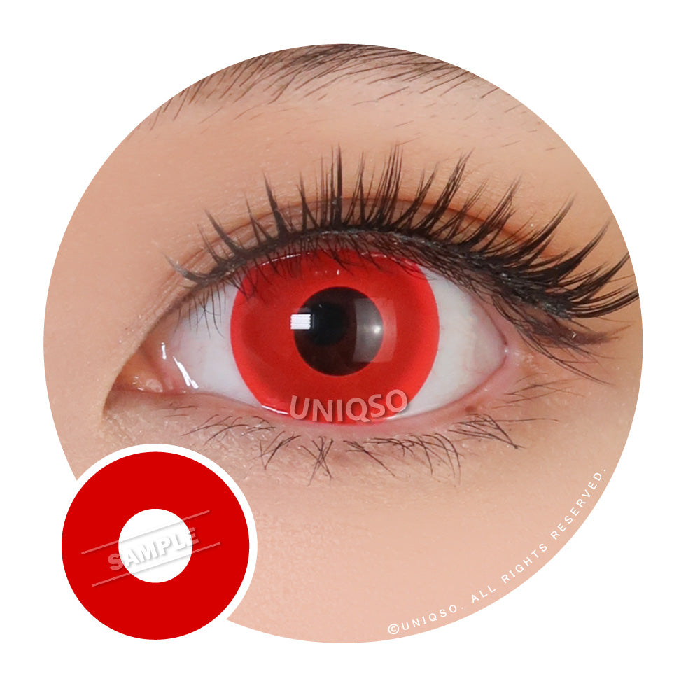Sweety Crazy Bloody Red - 1 Day Disposable Halloween Contacts – UNIQSO