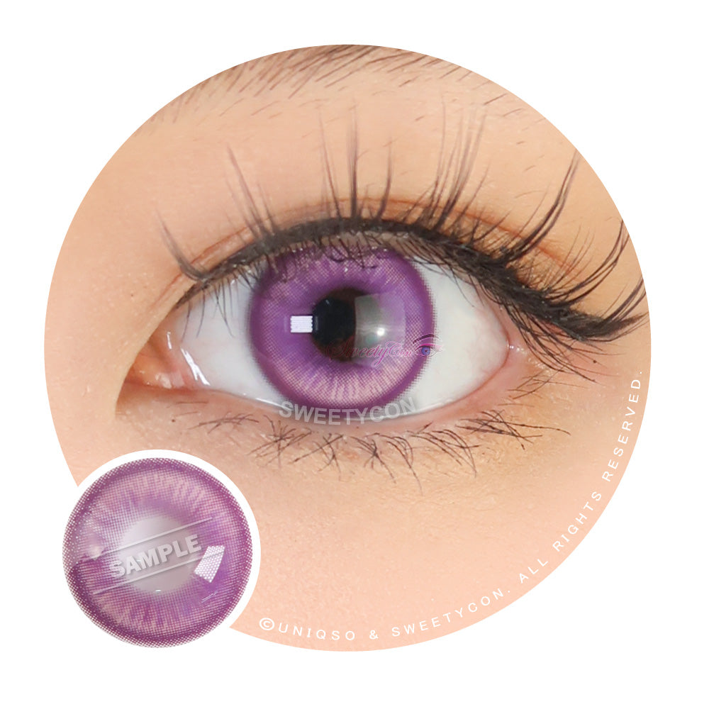 Sweety Magic Pop Purple Colored Contacts – UNIQSO