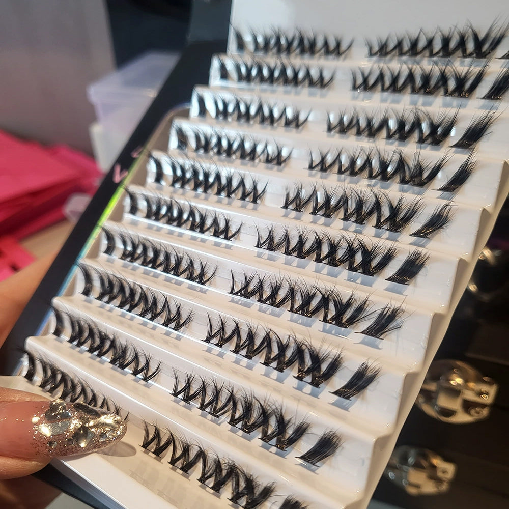 Foxy Cross Cluster Extension Eyelashes – UNIQSO