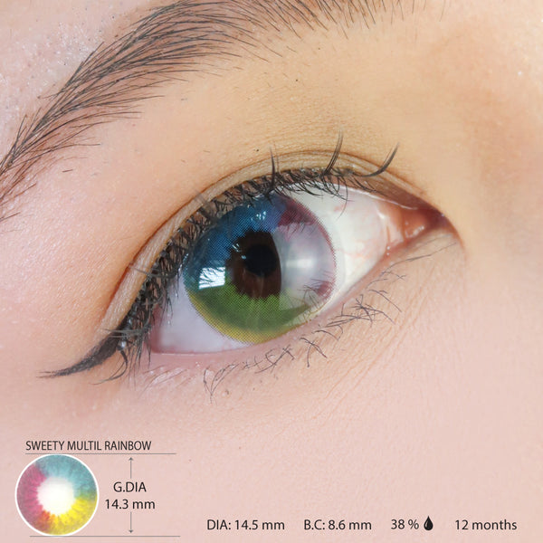 Sweety Multil Rainbow Colored Contacts – UNIQSO