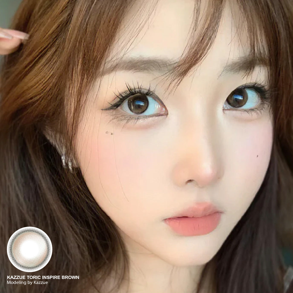Kazzue Toric Inspire Brown Colored Contacts For Astigmatism – UNIQSO