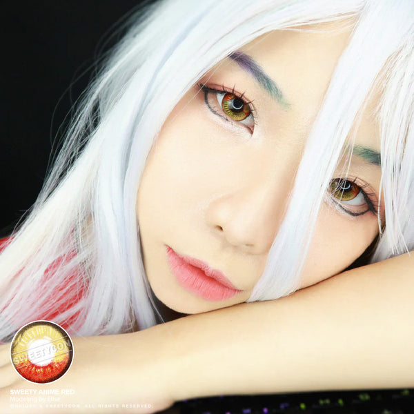 Sweety Anime Red Colored Contacts – UNIQSO