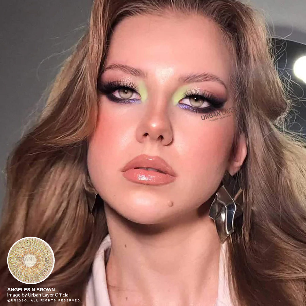 Urban Layer Angeles N Brown Silicone Hydrogel Contacts – UNIQSO