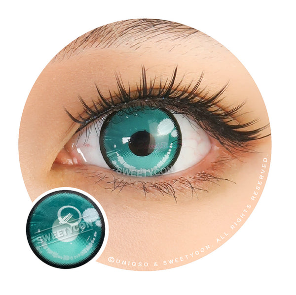 New Anime Colored Contacts: Lively Teal Green Eyes for Cosplay – UNIQSO