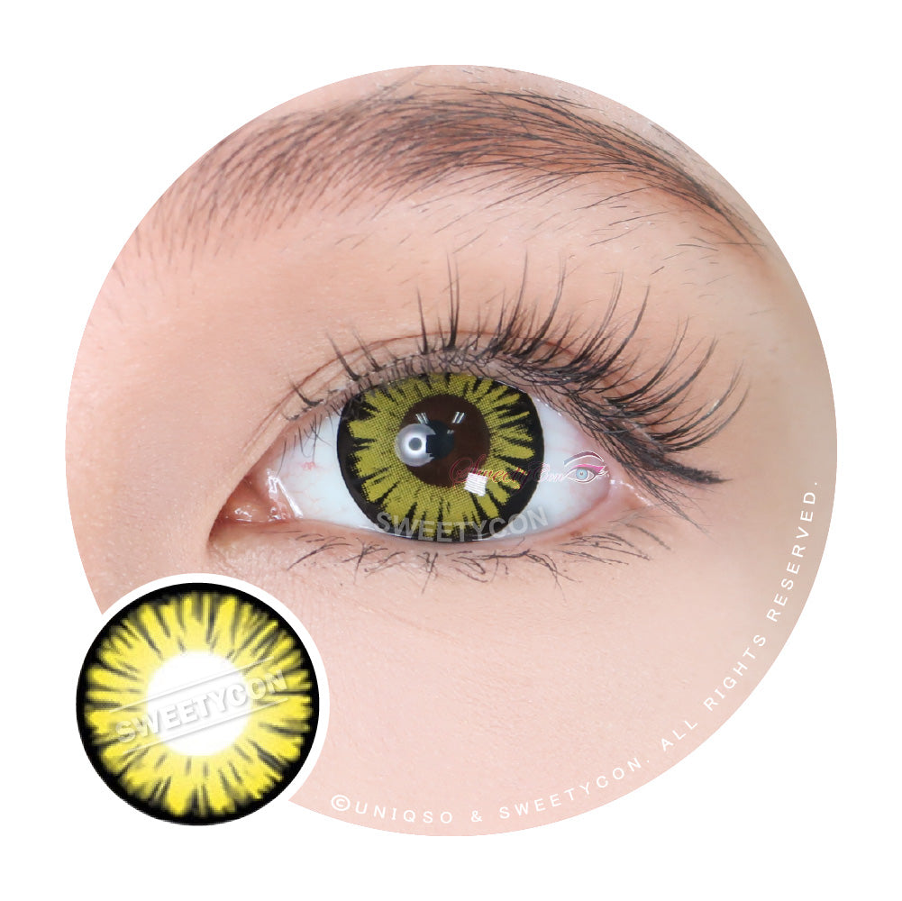Sweety Firefly Yellow Colored Contacts – UNIQSO