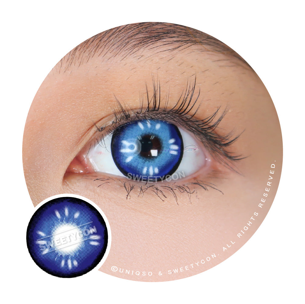 Sweety Hydro Marine | Blue Gradient Cosplay Colored Contacts – UNIQSO