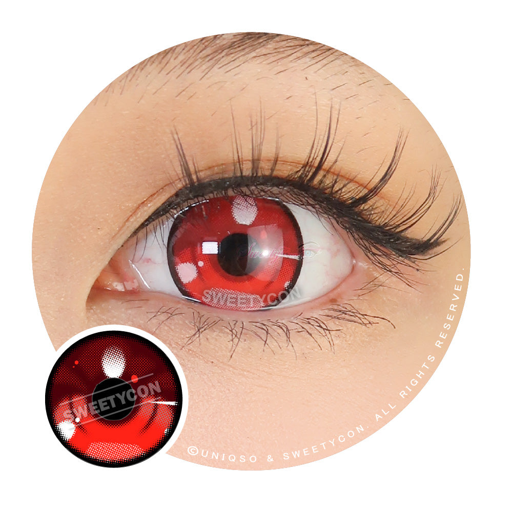 Sweety Anime 3 Red Cosplay Colored Contact Lenses – UNIQSO