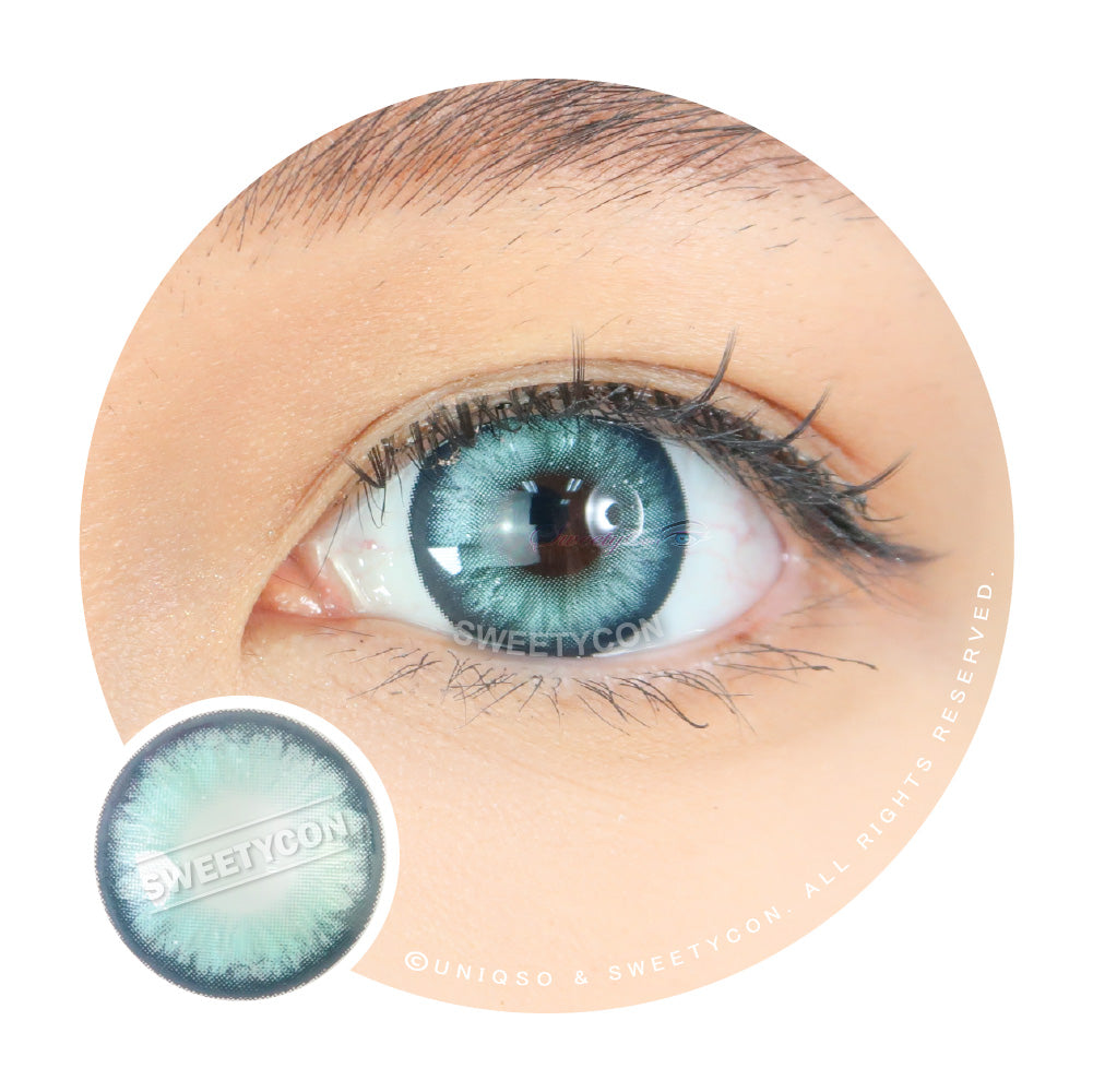 Sweety Stardust Blue | Daily Cosmetic Sparkle Colored Contacts – UNIQSO