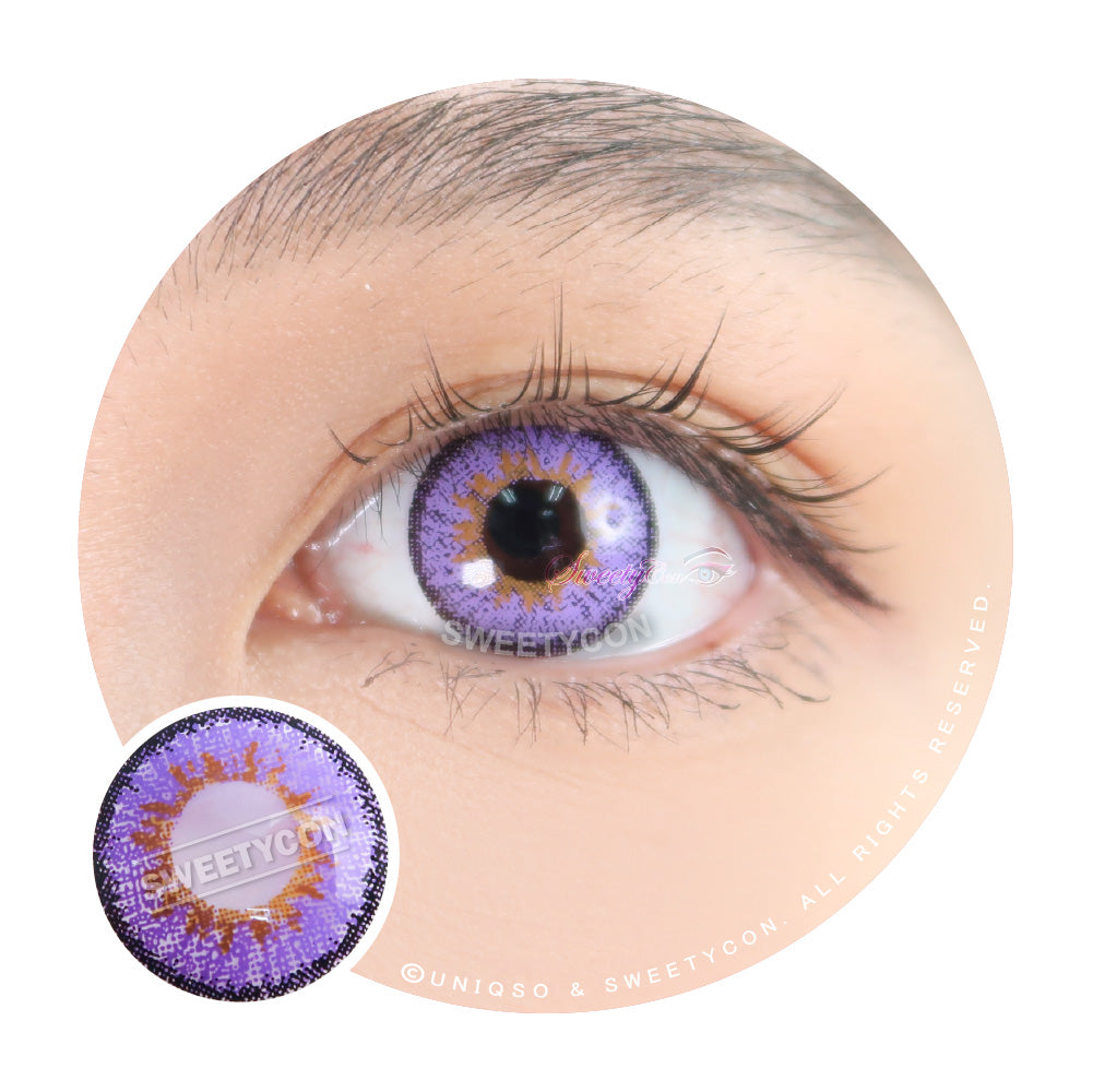 Sweety Snow Violet Colored Contacts – UNIQSO