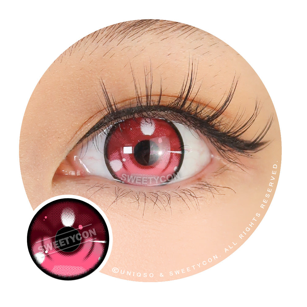 Sweety Anime 3 Pink Cosplay Colored Contact Lenses – UNIQSO