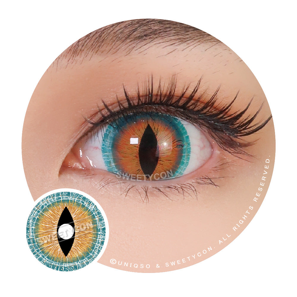 Sweety Mini Sclera Brown Lizard (1 lens/pack) – UNIQSO