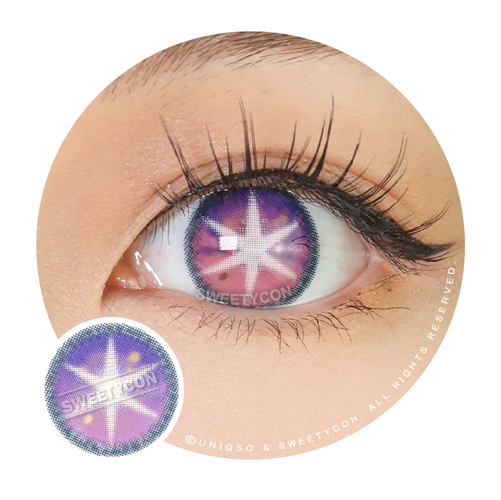 Sweety Star Idol Violet | Purple Star Colored Contacts | Oshi no Ko Ai ...