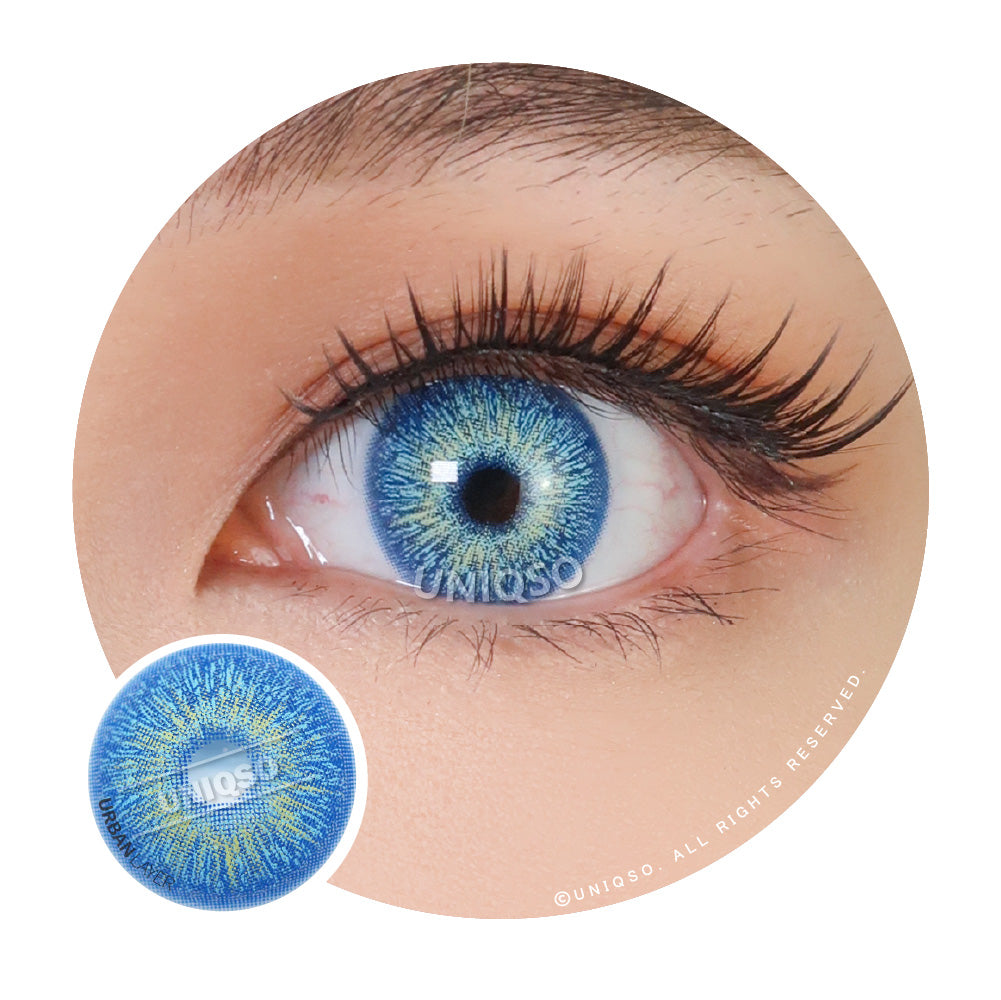 Urban Layer Santorini Blue Colored Contacts – UNIQSO
