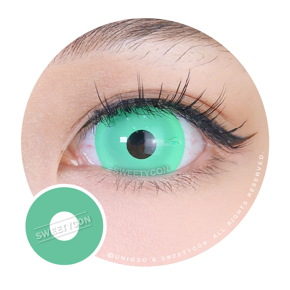 Sweety Mini Sclera UV Glow Green (1 lens/pack) – UNIQSO