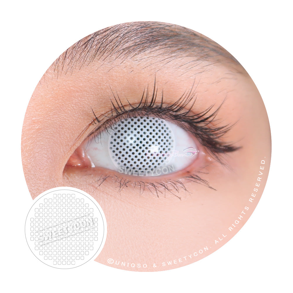White Mesh Contact Lenses: Captivating and Supernatural – UNIQSO