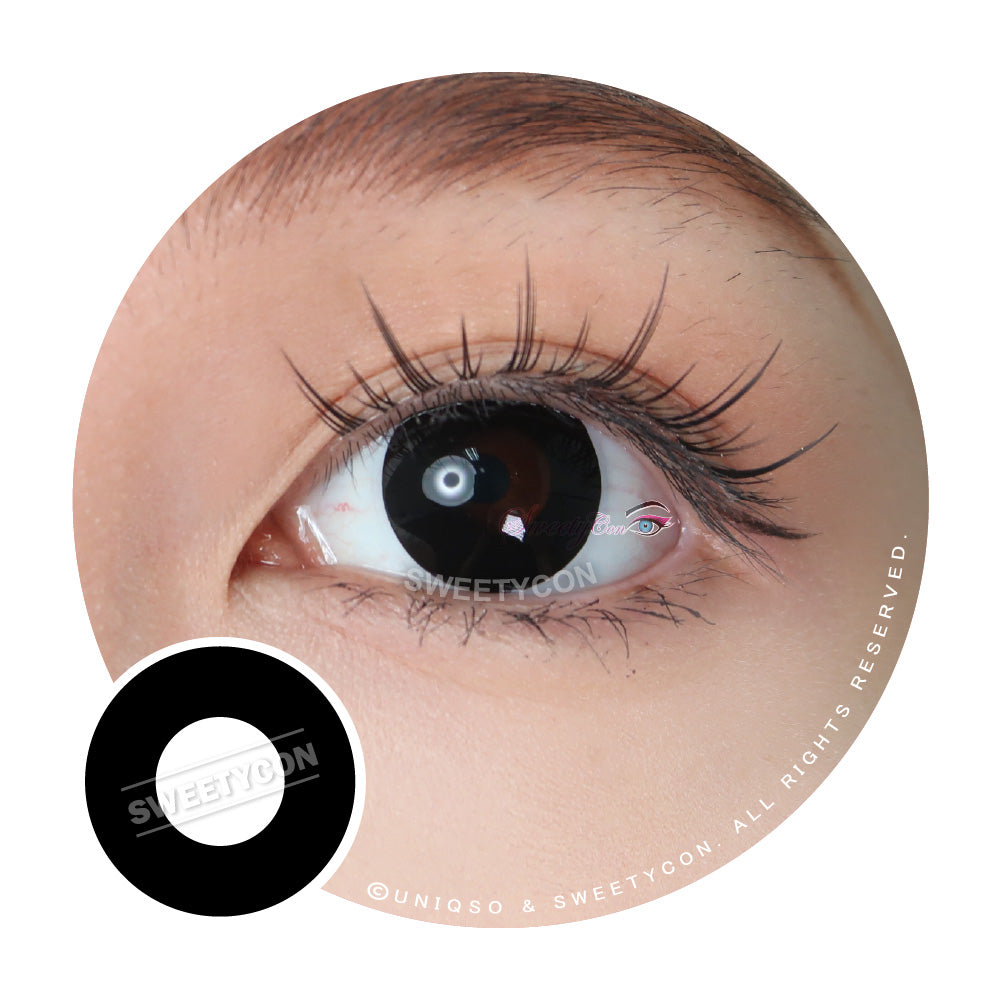 Sweety Crazy Solid Black Cosplay Contacts | Colored Contacts – UNIQSO