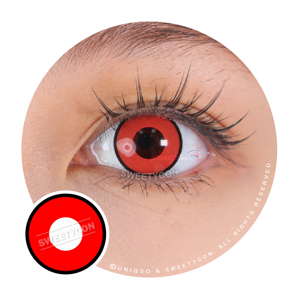 Sweety Crazy Red Zombie / Manson Halloween Contacts – UNIQSO