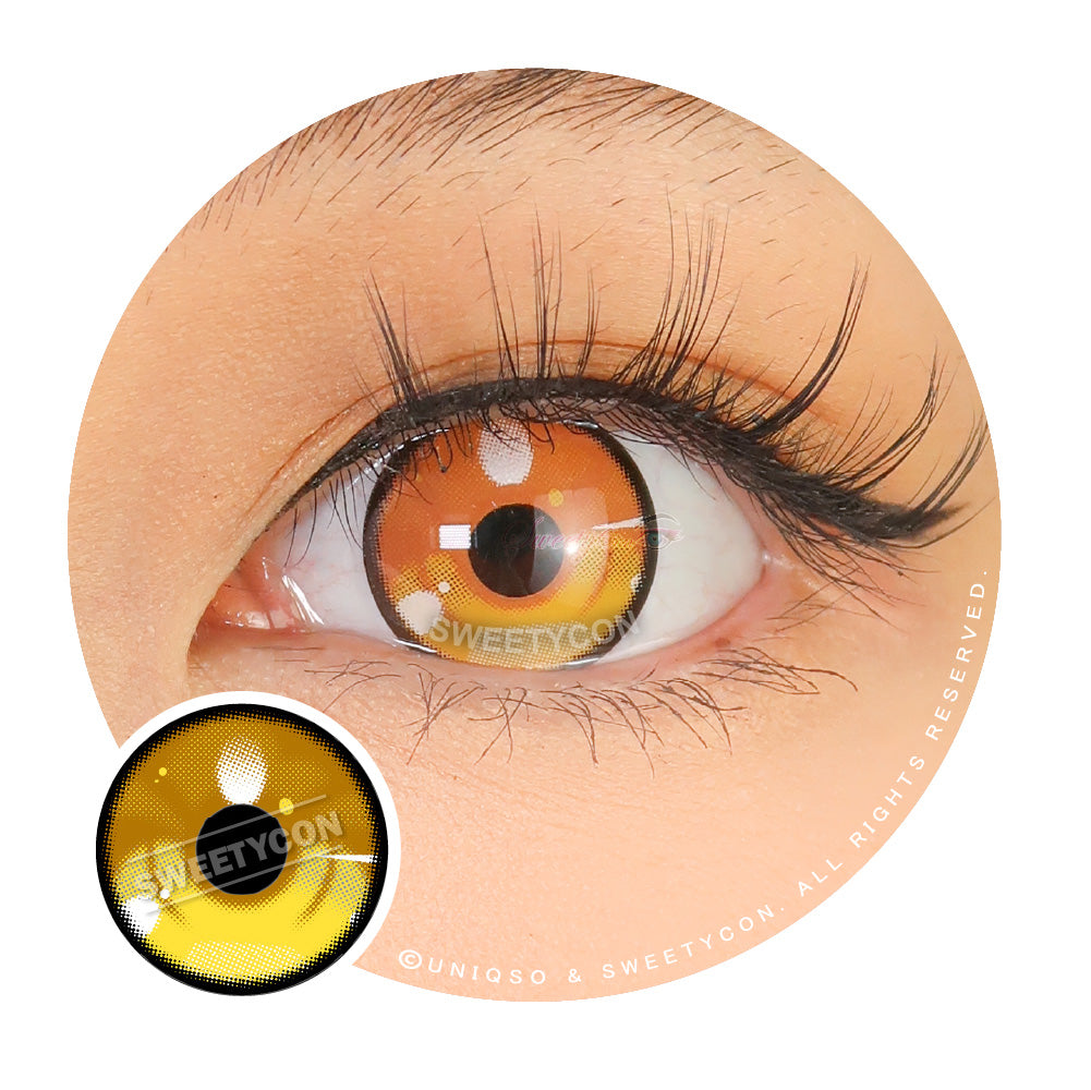 Sweety Anime 3 Yellow Cosplay Colored Contact Lenses – UNIQSO