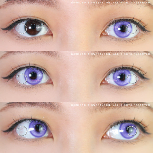 Sweety Magic Pop Purple Colored Contacts – UNIQSO