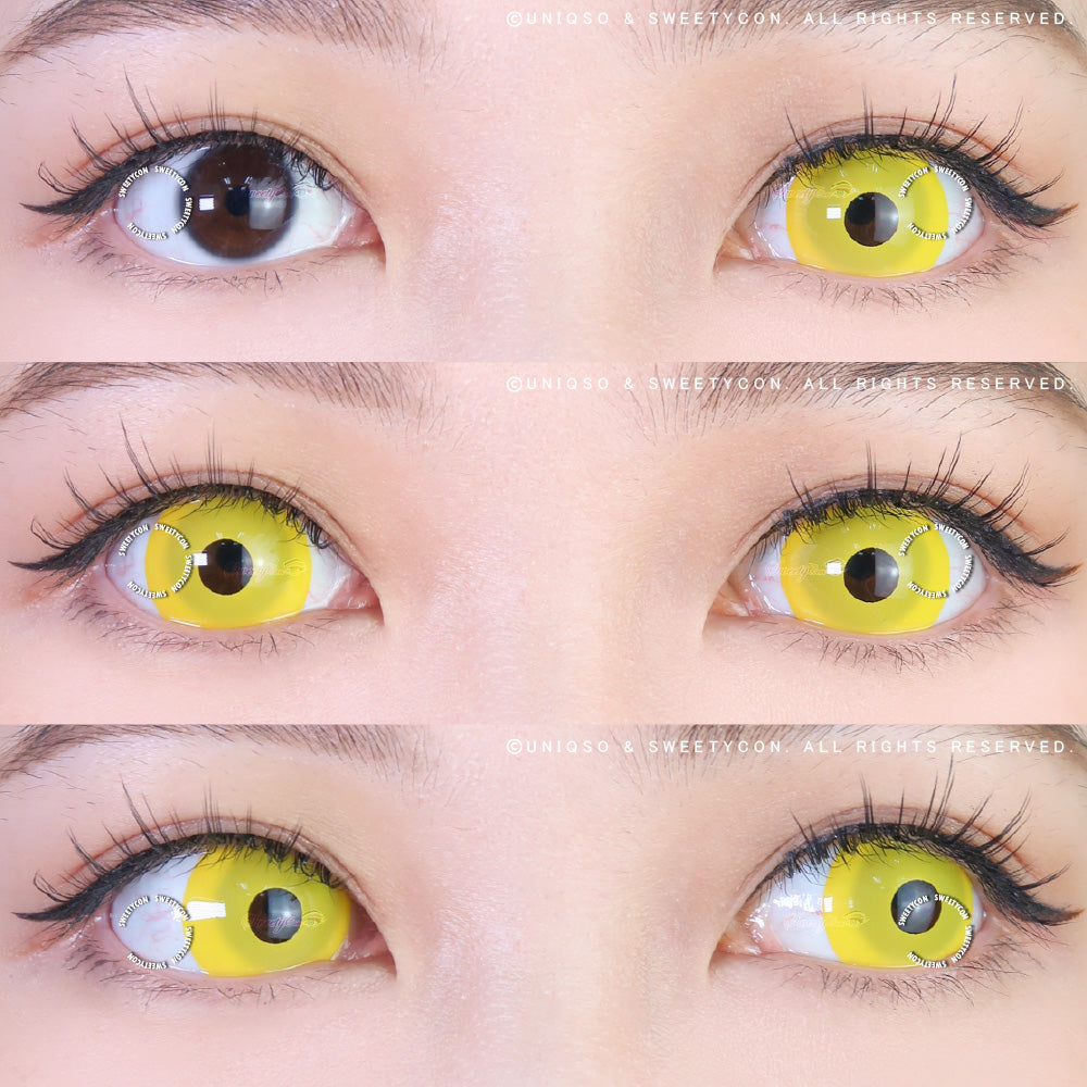 Sweety Mini Sclera UV Glow Yellow (1 lens/pack) – UNIQSO