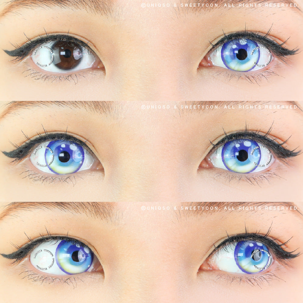 Sweety Sailor Cyan Blue Gradient | Anime Eye Cosplay Contacts – UNIQSO