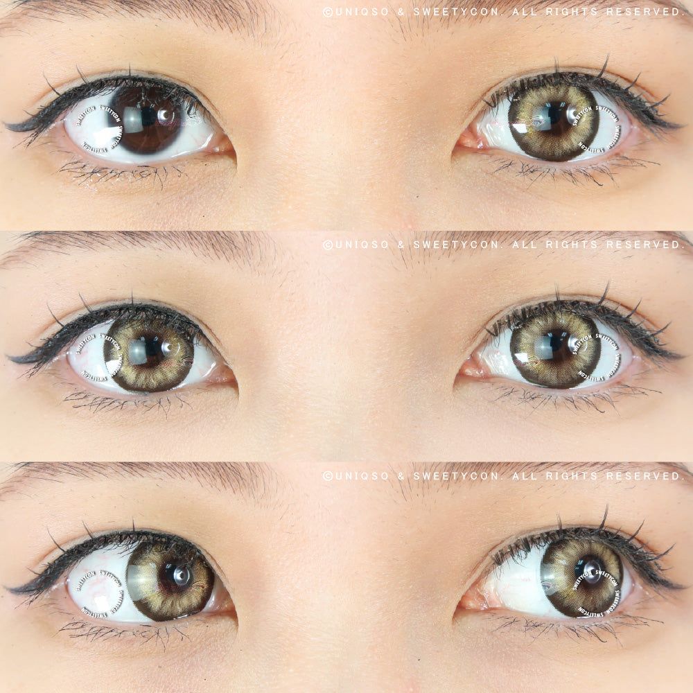 Sweety Stardust Brown | Daily Cosmetic Sparkle Colored Contacts – UNIQSO