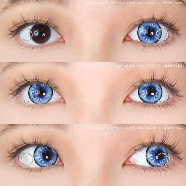 Sweety Hydro Arctic | Blue Gradient Cosplay Colored Contacts – UNIQSO