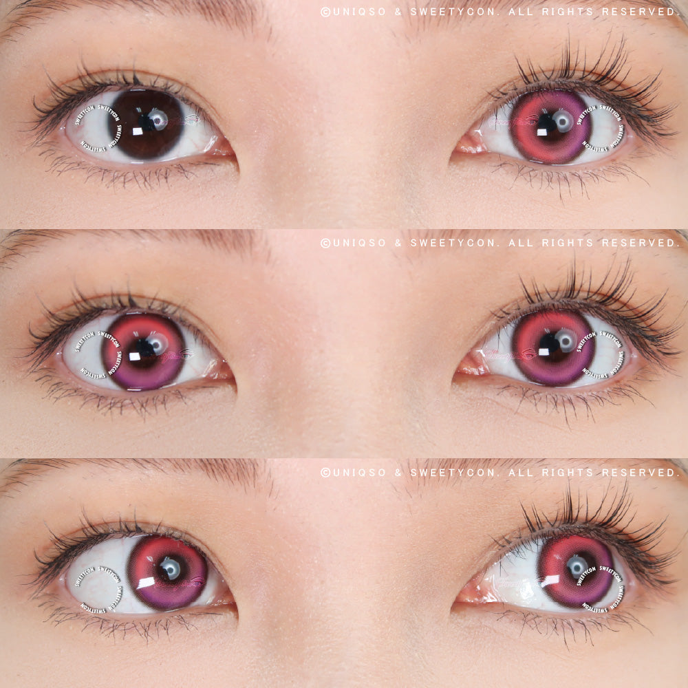 Sweety Neon Pink | Realistic Pink Cosplay Colored Contacts Lens – UNIQSO