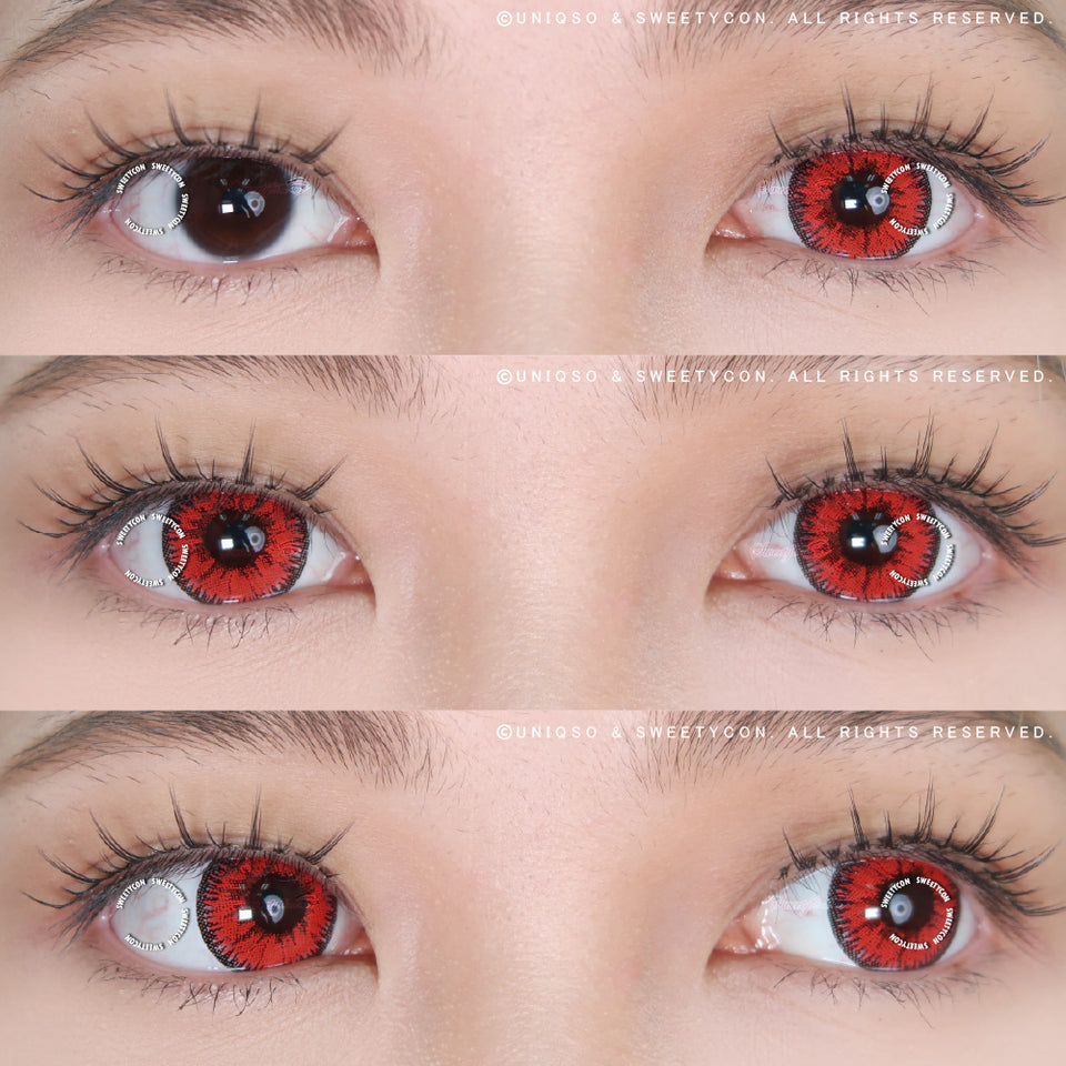 FDA Approved - Best Red Colored Contacts with Prescription – UNIQSO