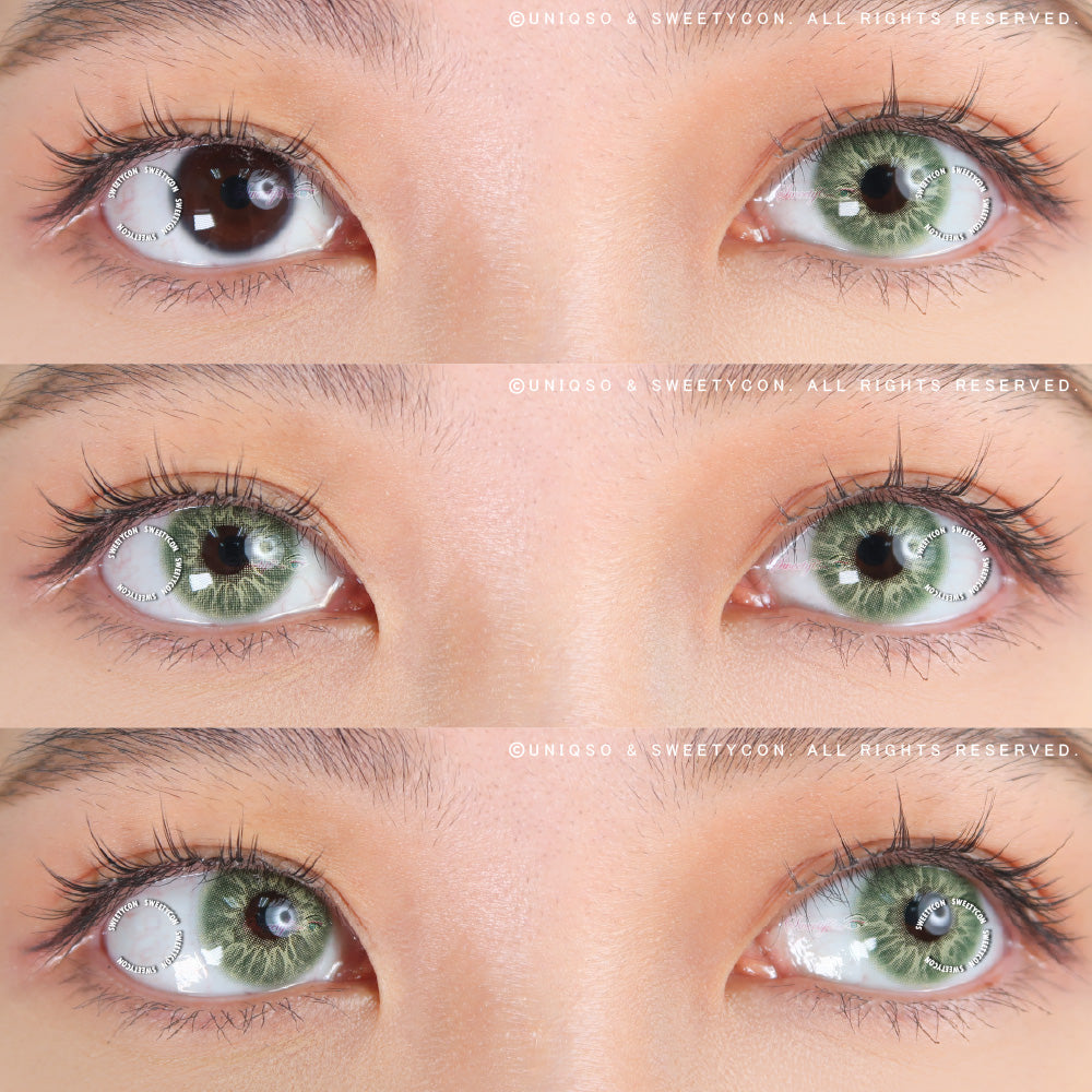 Colored Contacts: Enhance Your Look with Natural Green Color Contact ...
