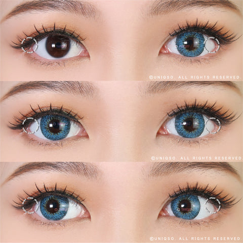 Blue Contacts | Blue Eye Contacts | Blue Contact Lenses – UNIQSO