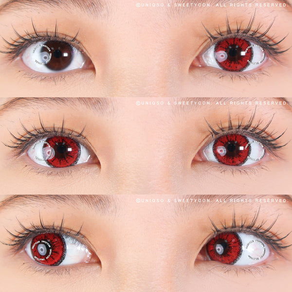 Sweety Crazy Zombie Red Halloween Contacts – UNIQSO