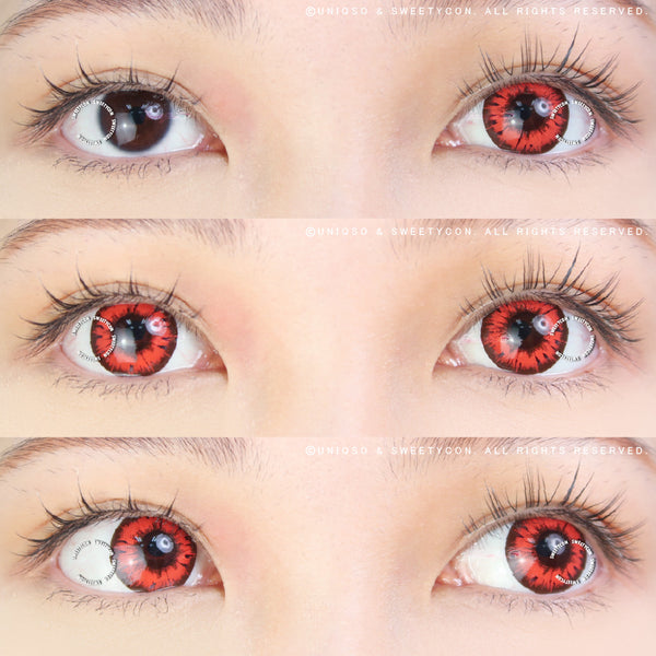 Vibrant Sweety Akaten Red Colored Contacts for Cosplay & Anime – UNIQSO