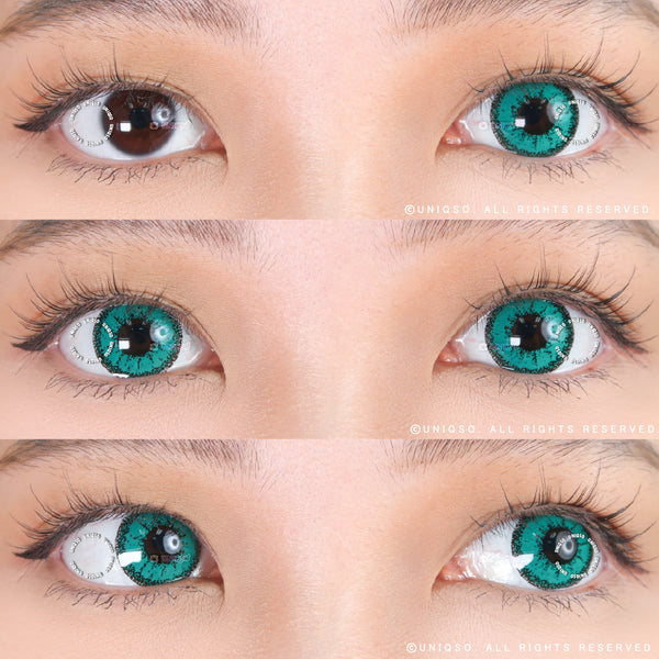 Kazzue Vivid Brilliant Turquoise Colored Contacts – UNIQSO