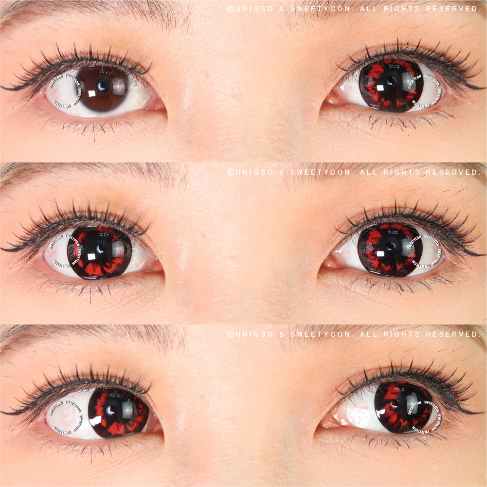 Sweety Crazy Red Demon | Colored Contacts For Halloween & SFX – UNIQSO