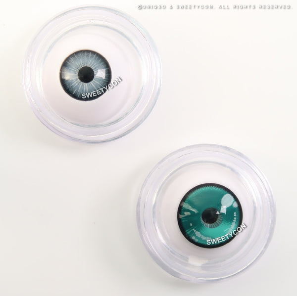 New Anime Colored Contacts: Lively Teal Green Eyes for Cosplay – UNIQSO