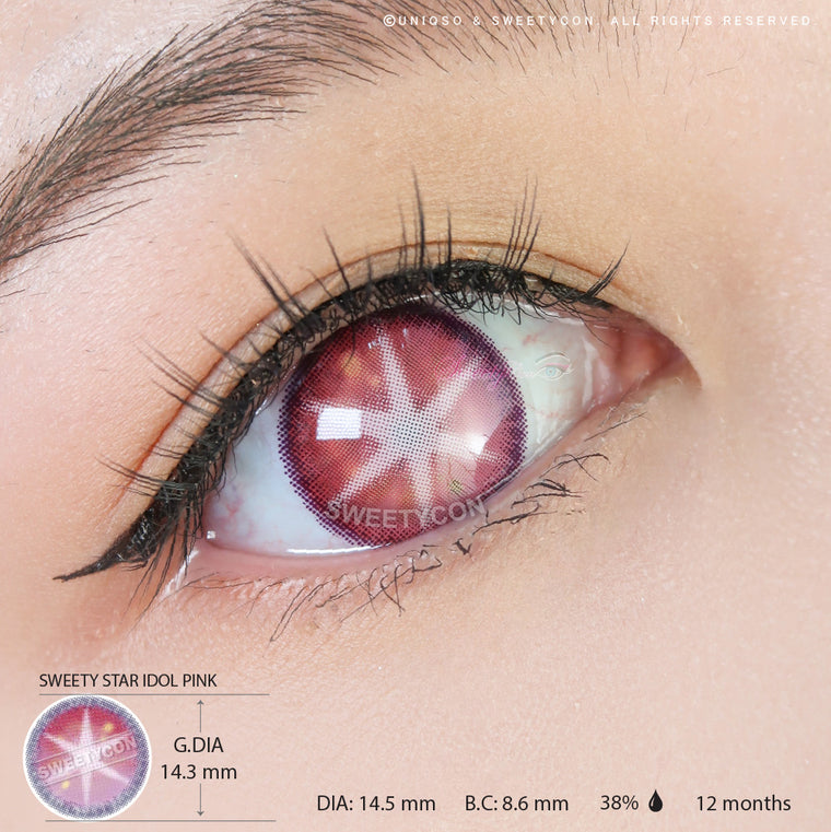Sweety Star Idol Pink | Star Eyes Colored Contacts | Oshi no Ko Rubi ...