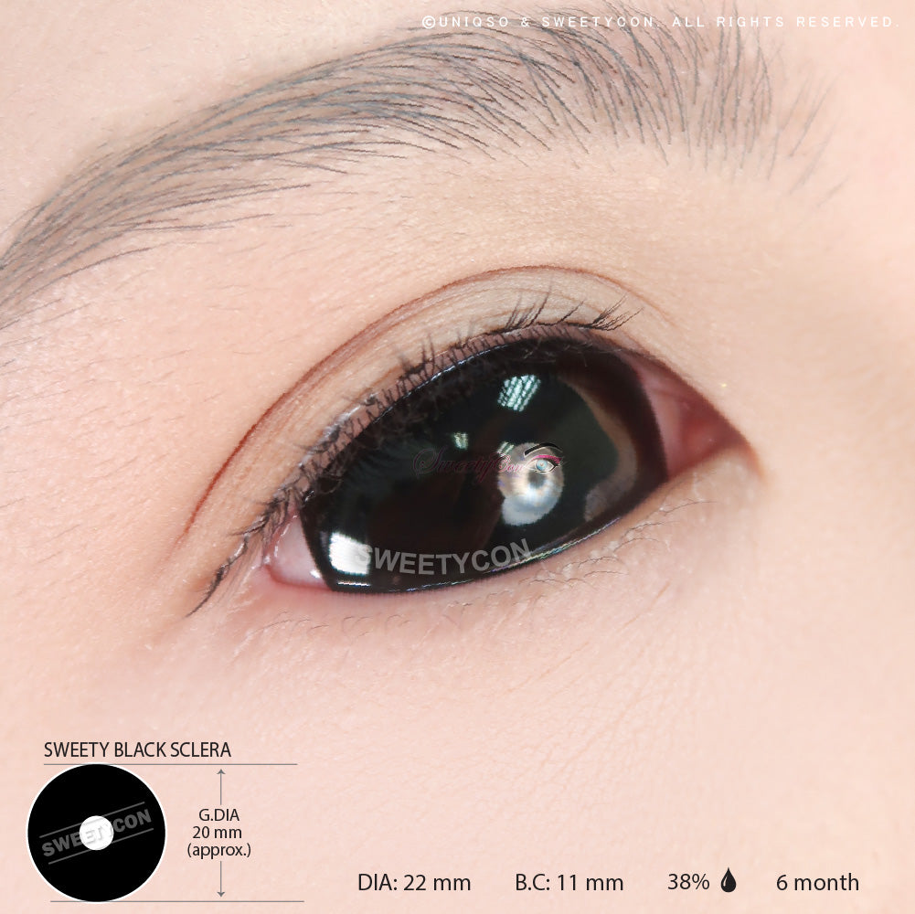 Black Sclera Contacts: Prescription Blackout Lenses for a Haunting Look ...