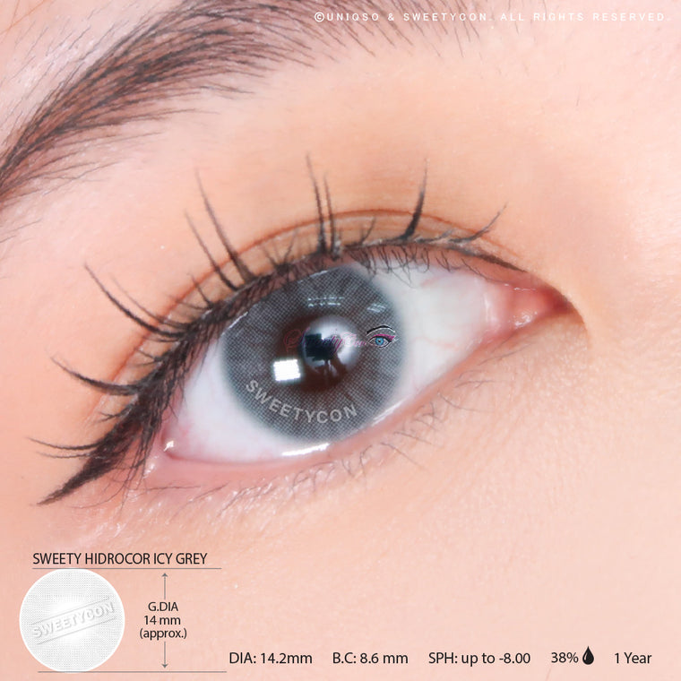 Icy Grey Colored Contacts for a Subtle, Natural Look – UNIQSO