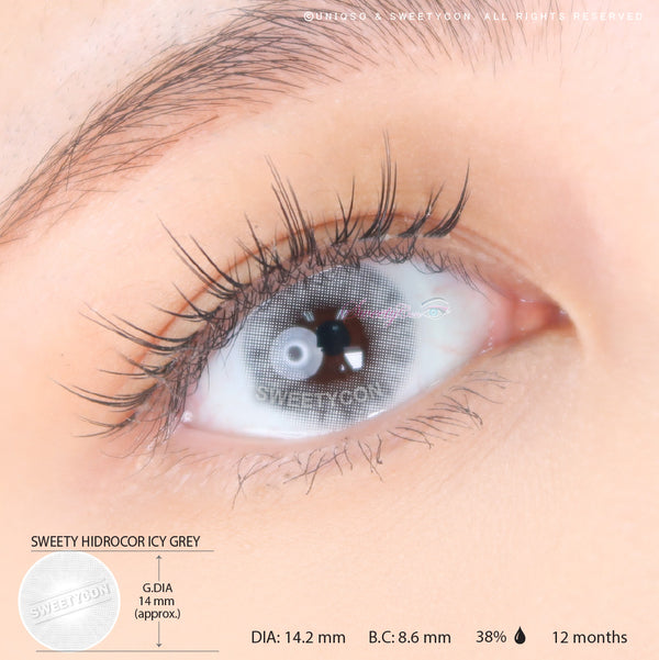 Icy Grey Colored Contacts for a Subtle, Natural Look – UNIQSO