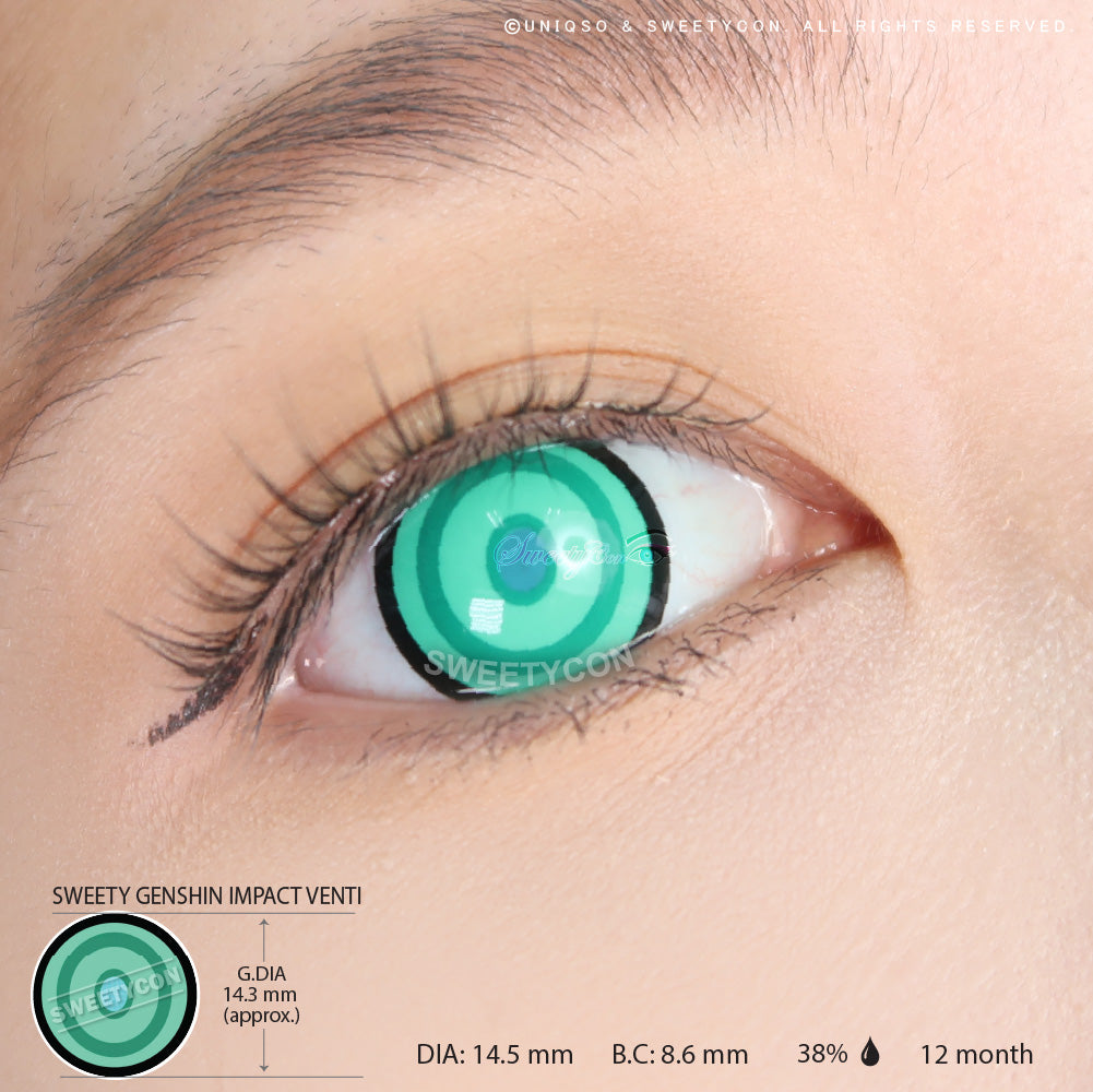 Genshin Impact Venti Eye Contacts | Prescription till -7.00 – UNIQSO