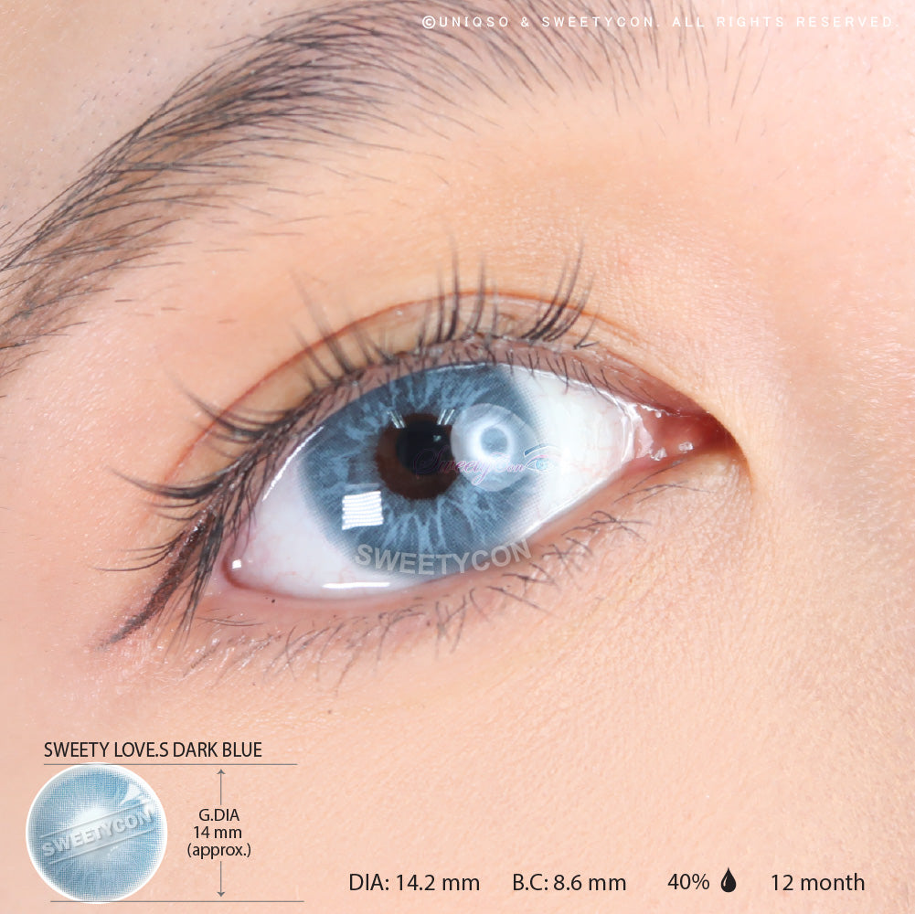 Colored Contacts: Enhance Your Look with Natural Dark Blue Color ...