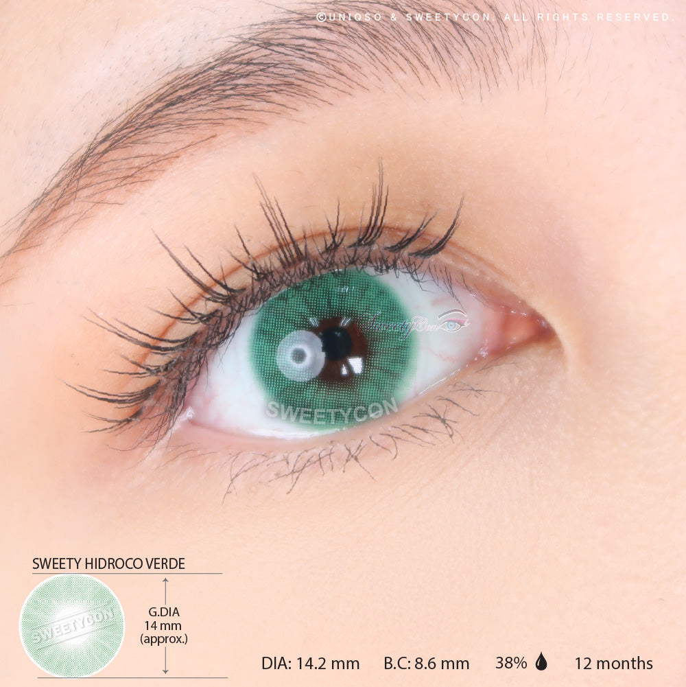 Sweety Hidrocor Verde | Colored Contacts – UNIQSO