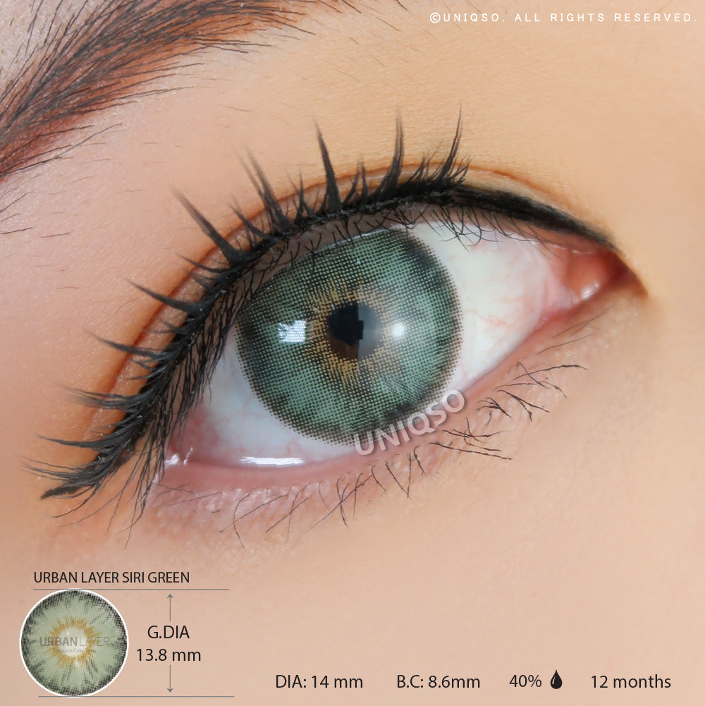 Urban Layer Siri Green Colored Contacts – UNIQSO